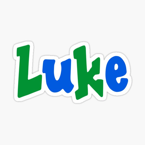 "Luke" Sticker for Sale by mynameisliana | Redbubble