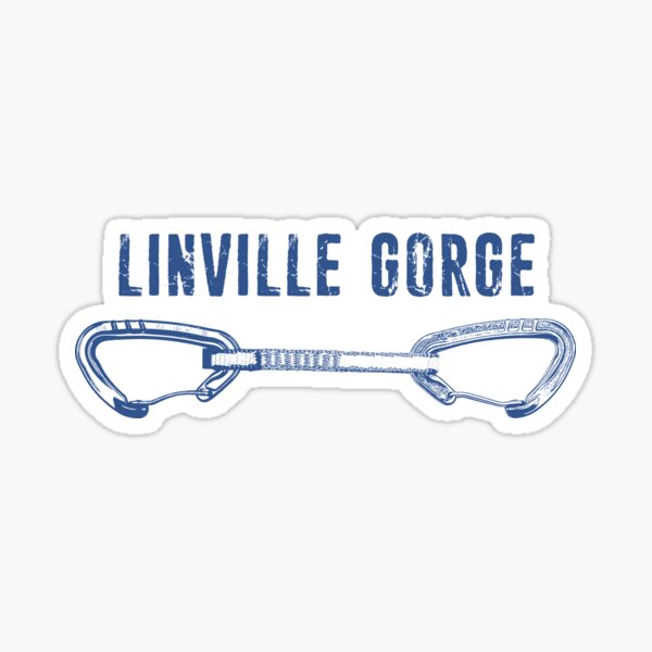 "Linville Gorge North Carolina Climbing Quickdraw" Sticker for Sale by ...