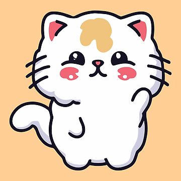 "Cute Pussycat Cartoon" Sticker for Sale by KawaiiBombShop | Redbubble