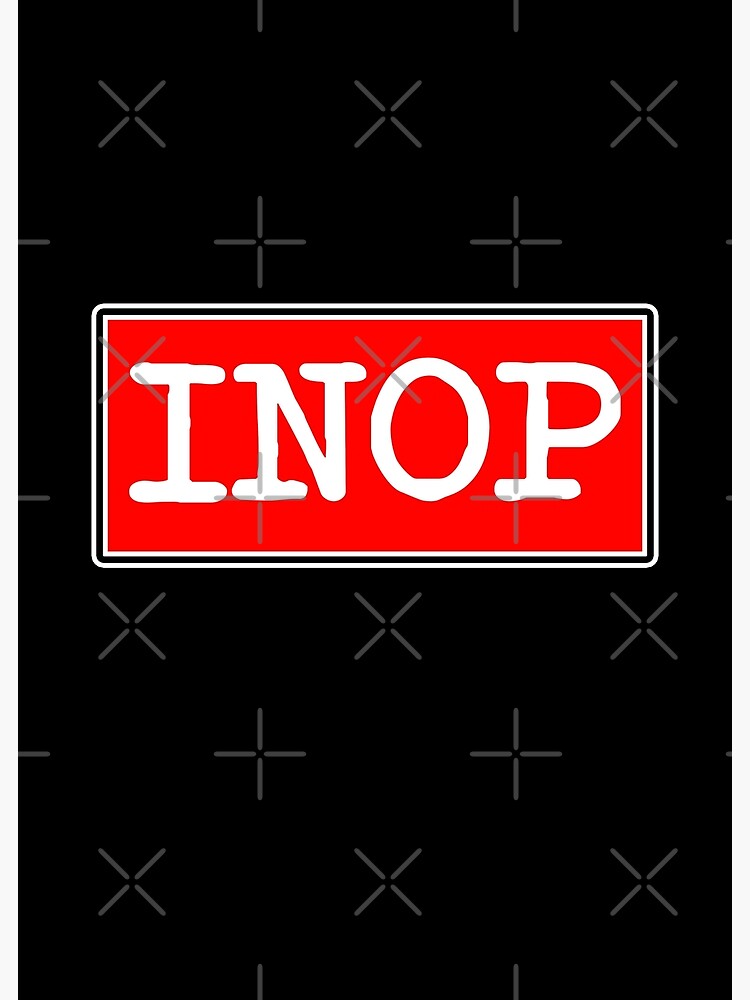 "Inop Funny Aviation Inoperative Sign Aircraft Saying Design" Poster ...