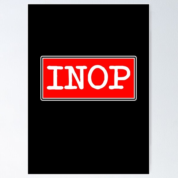 "Inop Funny Aviation Inoperative Sign Aircraft Saying Design" Poster ...