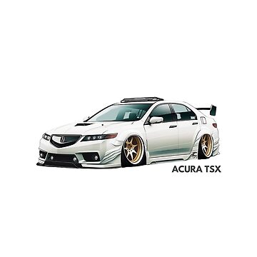"Acura TSX" Sticker for Sale by VectorBurn | Redbubble