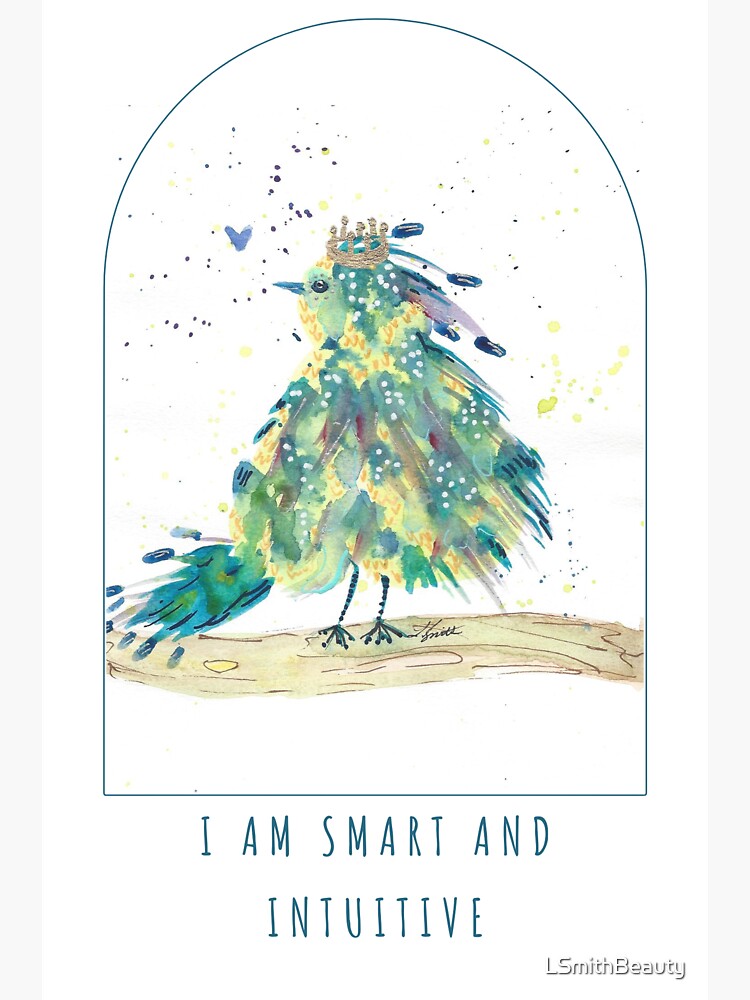 "Smart & Intuitive Affirmation" Sticker for Sale by LSmithBeauty ...