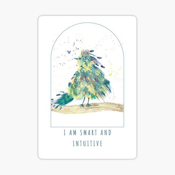 "Smart & Intuitive Affirmation" Sticker for Sale by LSmithBeauty ...