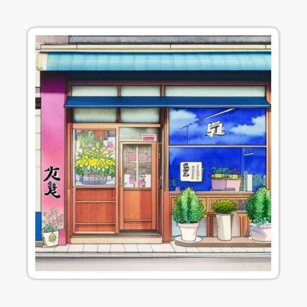 "Beautiful storefront with potted plants outside, Architecture Art ...