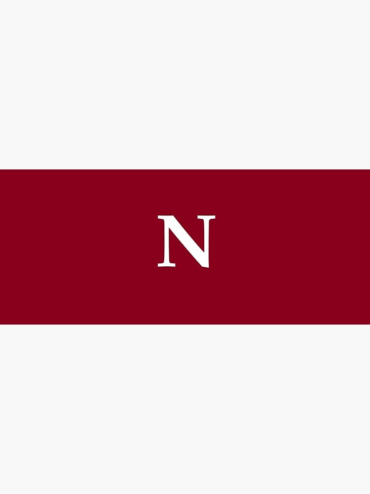 "Letter N maroon" Poster by dinelson | Redbubble