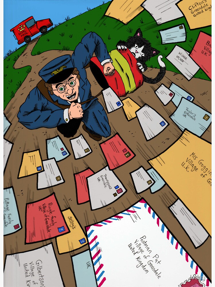 "Postman Pat" Sticker for Sale by Jodgy | Redbubble