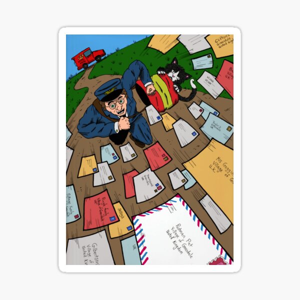 "Postman Pat" Sticker for Sale by Jodgy | Redbubble