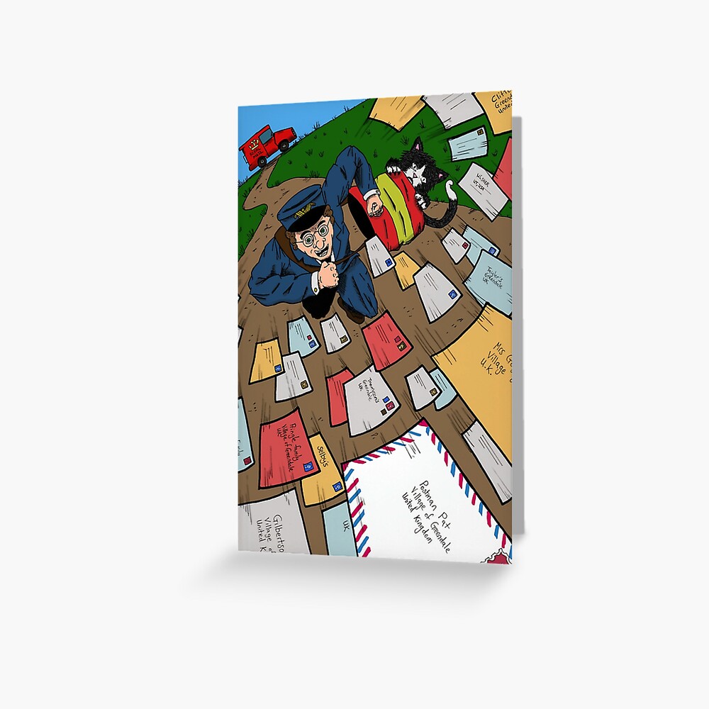 "Postman Pat" Greeting Card by Jodgy | Redbubble