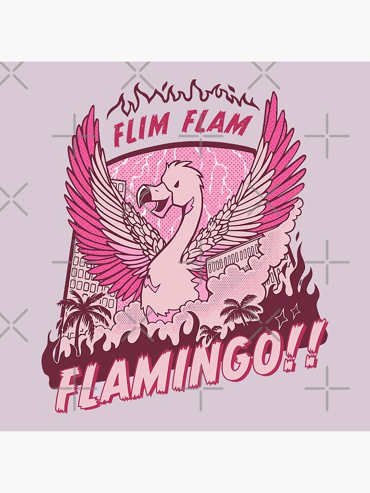 "Flamingo Monster Flim Flam Pink" Poster for Sale by UnluckyPanda ...