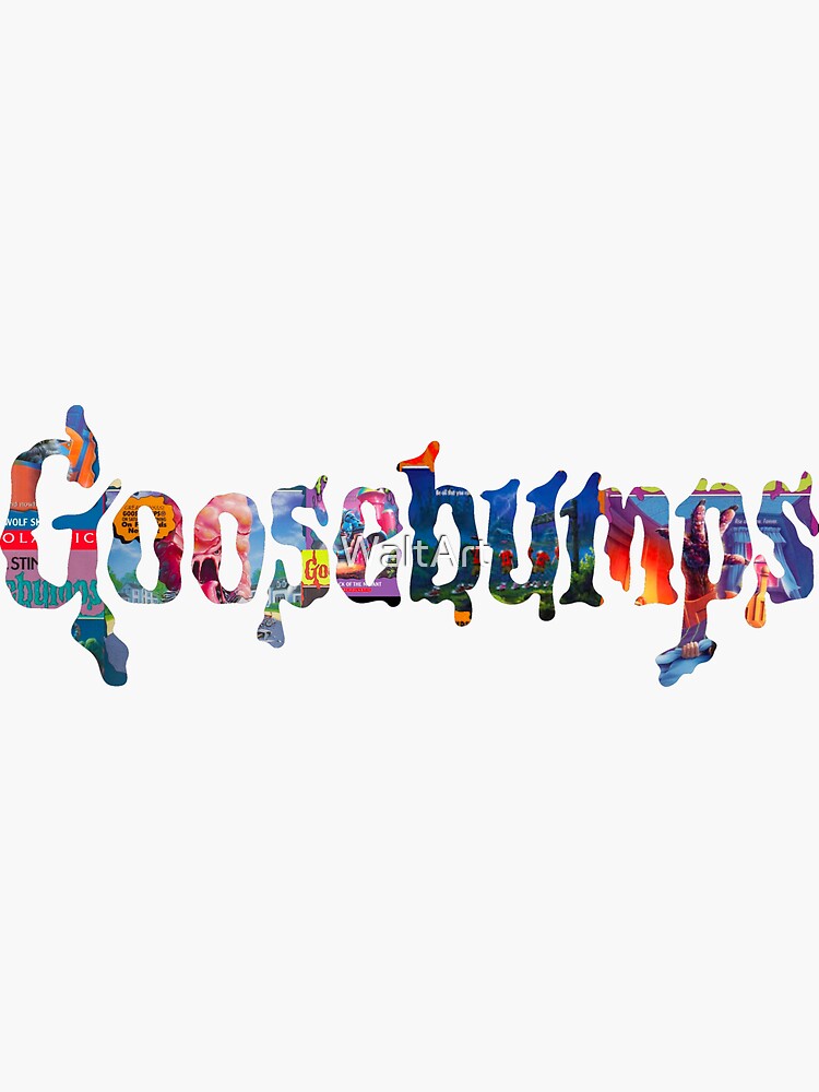 "Goosebumps - Font Made Of Book Covers" Sticker for Sale by WaltArt ...