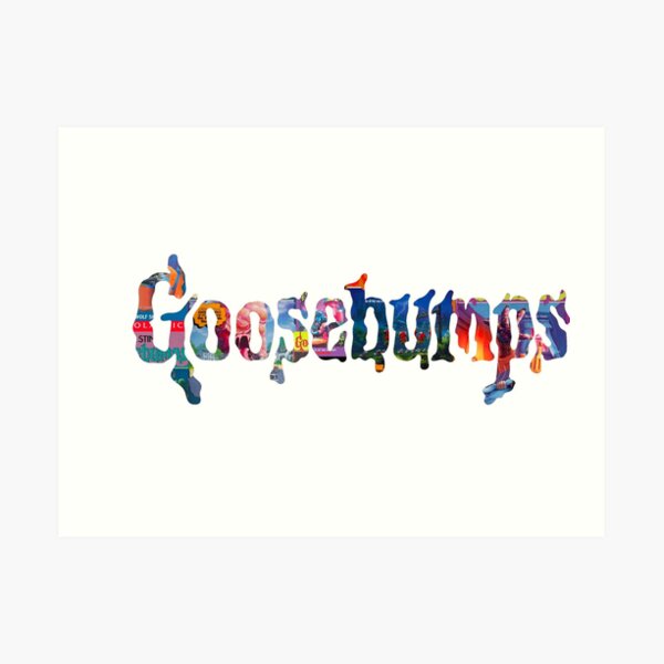 "Goosebumps - Font Made Of Book Covers" Art Print by WaltArt | Redbubble