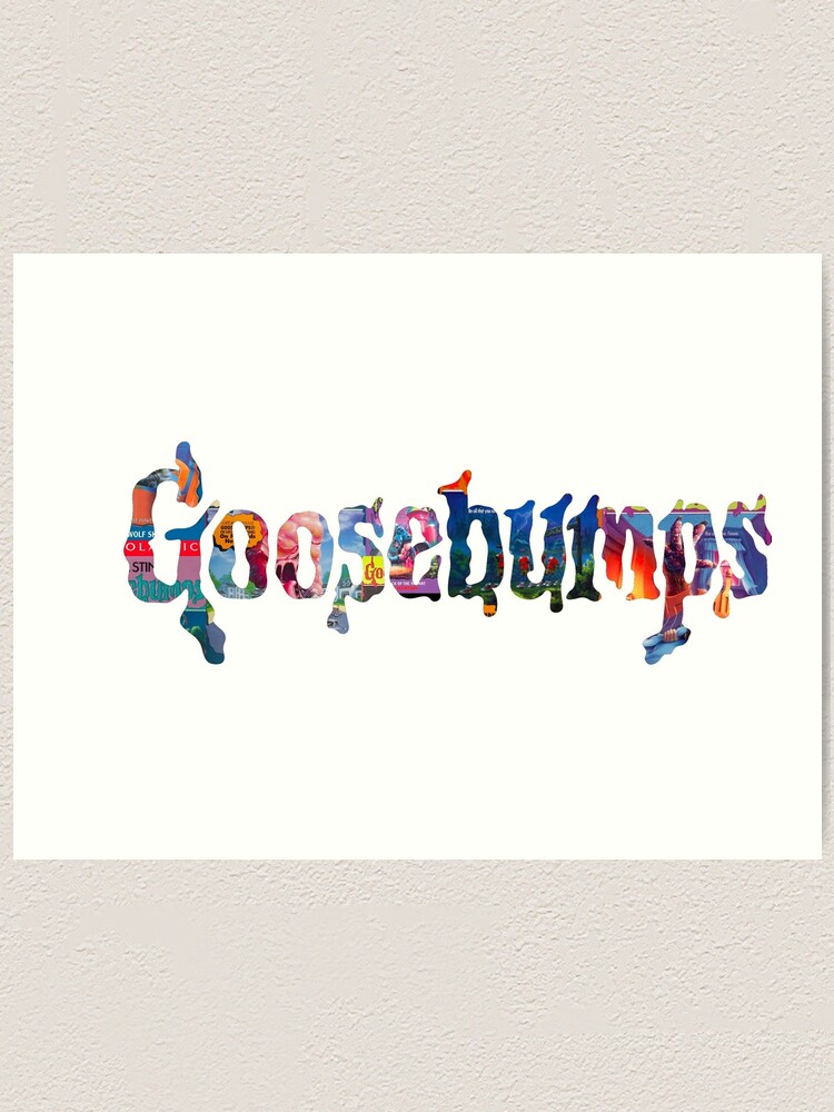 "Goosebumps - Font Made Of Book Covers" Art Print by WaltArt | Redbubble
