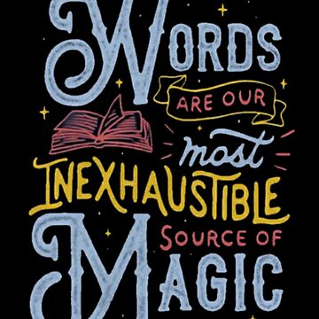 "Words are Magic" Sticker for Sale by CartoonCreates | Redbubble