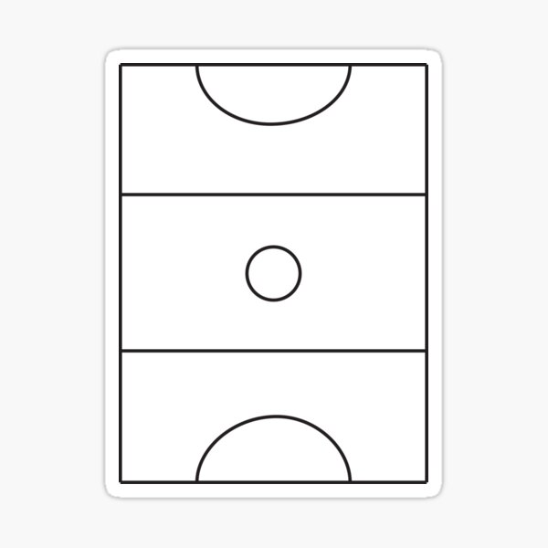"Netball Court" Sticker for Sale by samantor | Redbubble