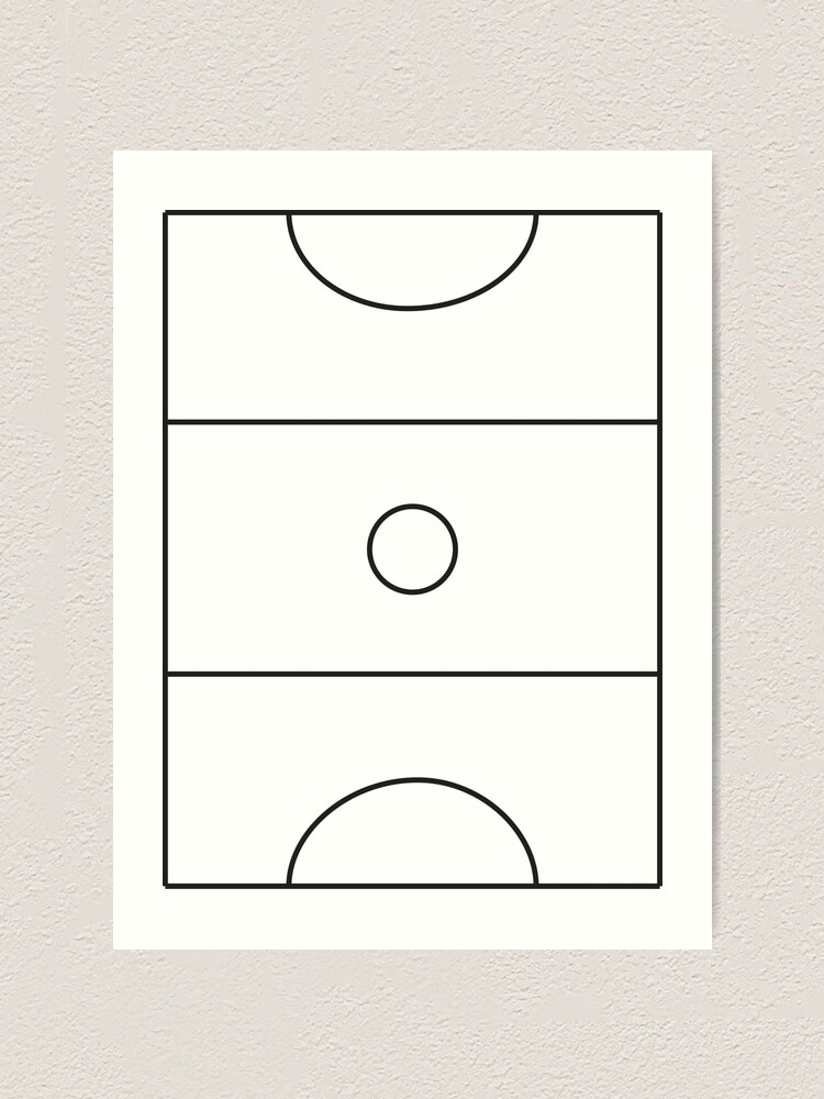 "Netball Court" Art Print for Sale by samantor | Redbubble