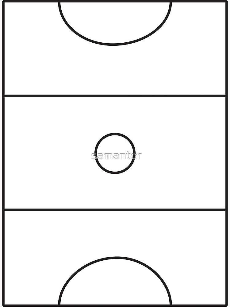 "Netball Court" Art Print by samantor | Redbubble