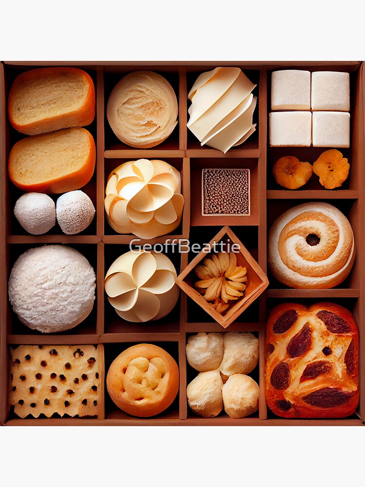 "Bread art for the love of bread" Sticker for Sale by GeoffBeattie ...