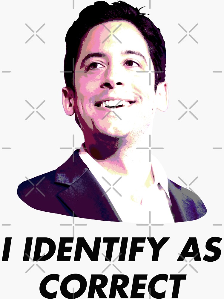 "I Identify As Correct" Sticker for Sale by QuaintOne | Redbubble