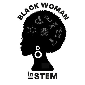 "Black Woman in STEM" Art Board Print for Sale by kiliteh | Redbubble