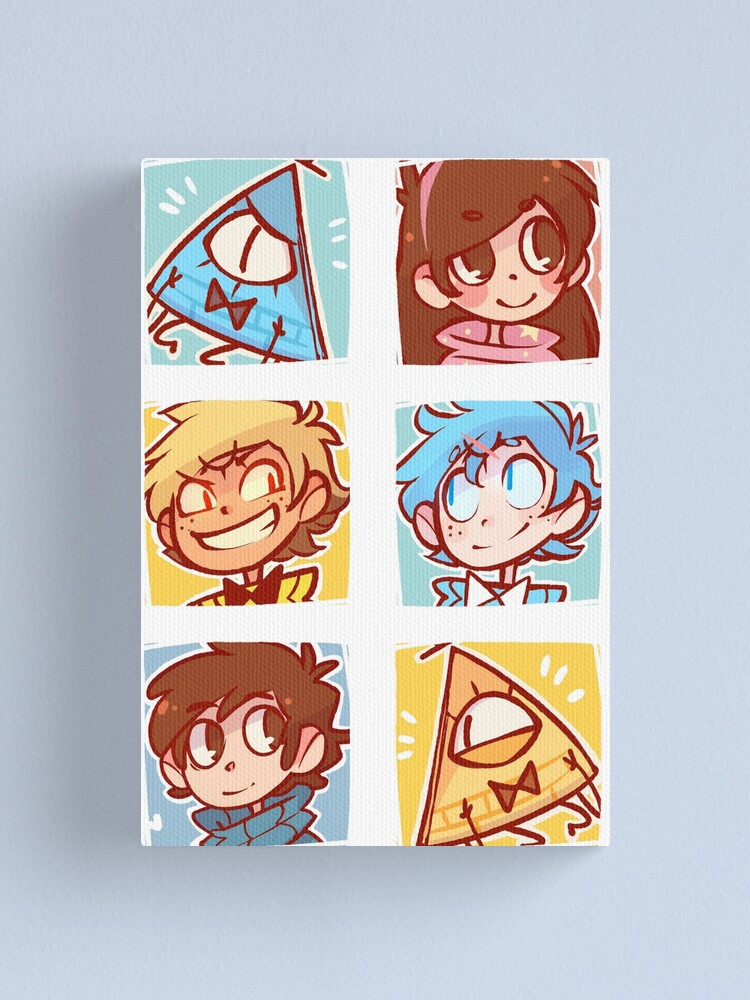 "Gravity Falls Icons" Canvas Print by Elentori | Redbubble