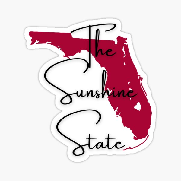 "Florida | The Sunshine State | State Nicknames Series" Sticker for ...