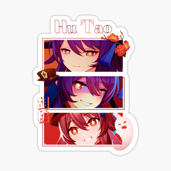 "Genshin Impact Hu Tao" Sticker for Sale by maknaeae | Redbubble