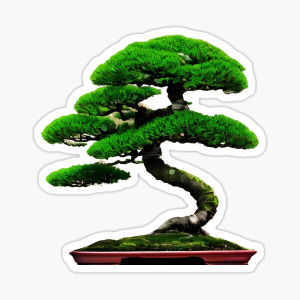 "Beautiful Bonsai tree artwork" Sticker for Sale by gramizzia | Redbubble