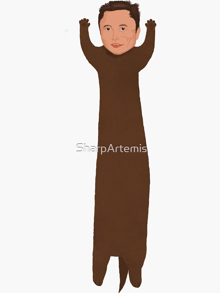 "Elongated Muskrat" Sticker for Sale by SharpArtemis | Redbubble
