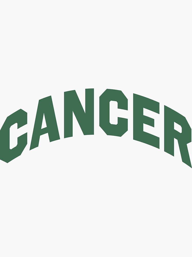 "Cancer Astrology Zodiac Sign Bubble Letters" Sticker for Sale by ...