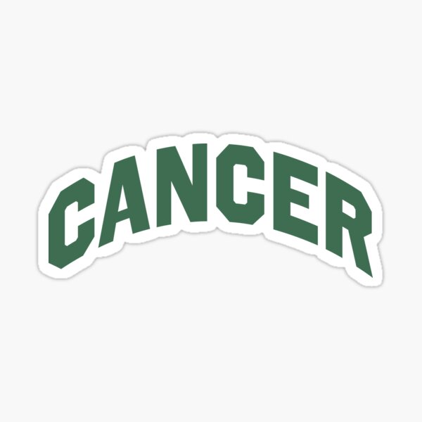 "Cancer Astrology Zodiac Sign Bubble Letters" Sticker for Sale by ...