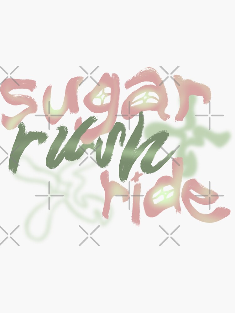 "txt sugar rush ride logo" Sticker for Sale by hugbeom | Redbubble