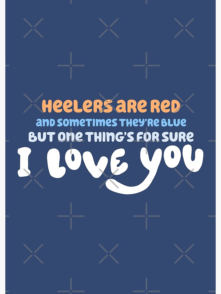 "Bluey Valentine Poem" Poster for Sale by spookyhobbit | Redbubble