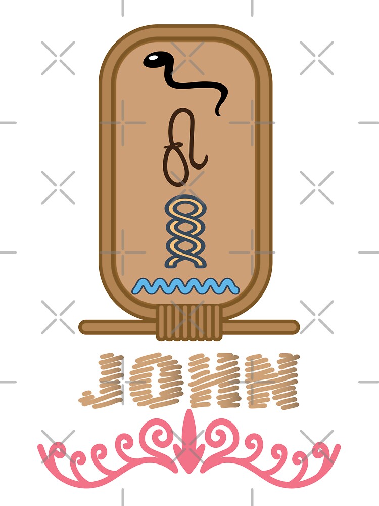 "JOHN-American names in hieroglyphic letters-JOHN, name in a Pharaonic ...