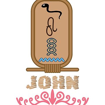 "JOHN-American names in hieroglyphic letters-JOHN, name in a Pharaonic ...
