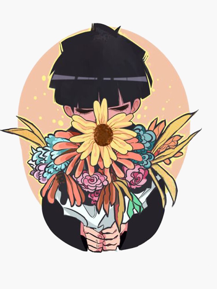 "Mob psycho 100 with its pretty flowers" Sticker for Sale by FitFisher ...