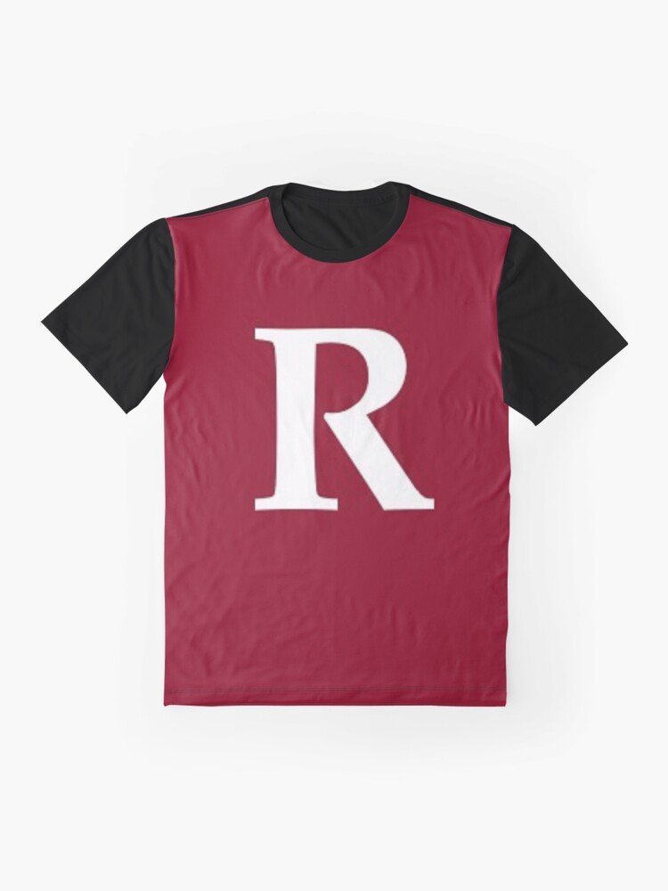 "Letter R maroon" T-shirt for Sale by dinelson | Redbubble | letter ...