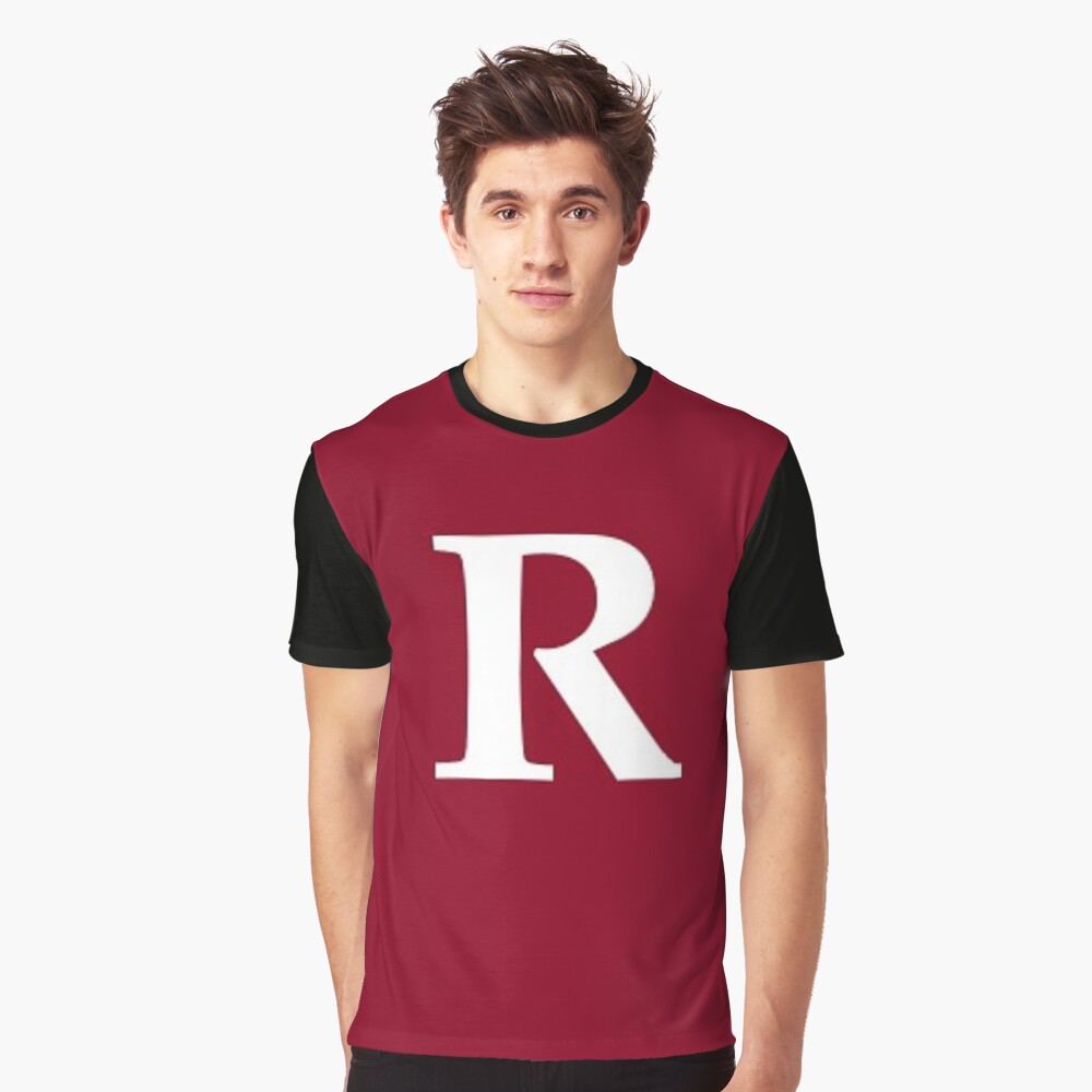 "Letter R maroon" T-shirt for Sale by dinelson | Redbubble | letter ...