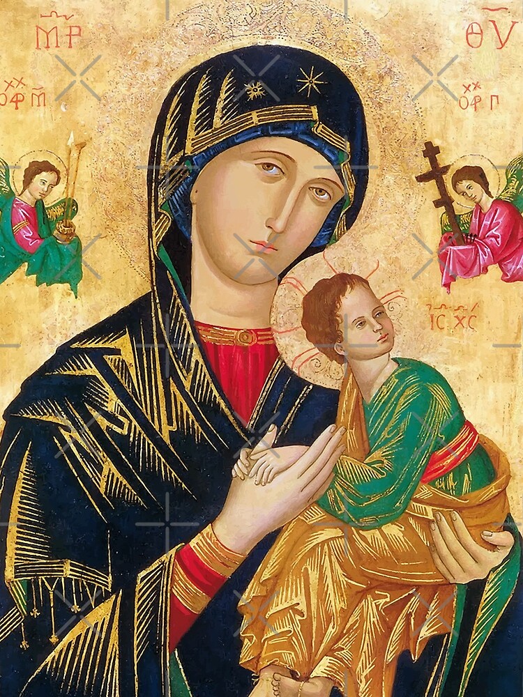 "Our Mother of Perpetual Help, icon art" Drawstring Bag for Sale by ...