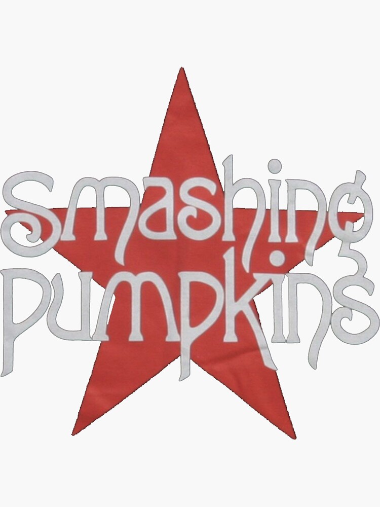 "Smashing Pumpkins Star" Sticker for Sale by trashwentz | Redbubble
