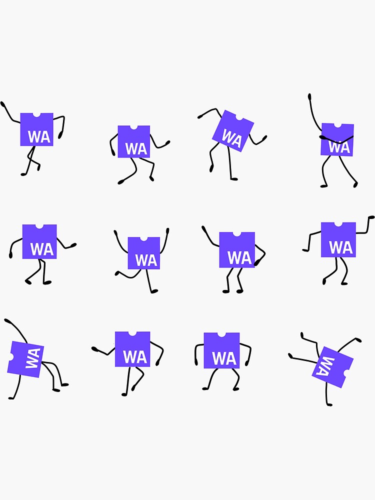 "Wasm Dudes Dancing- WebAssembly Stickers" Sticker for Sale by ...