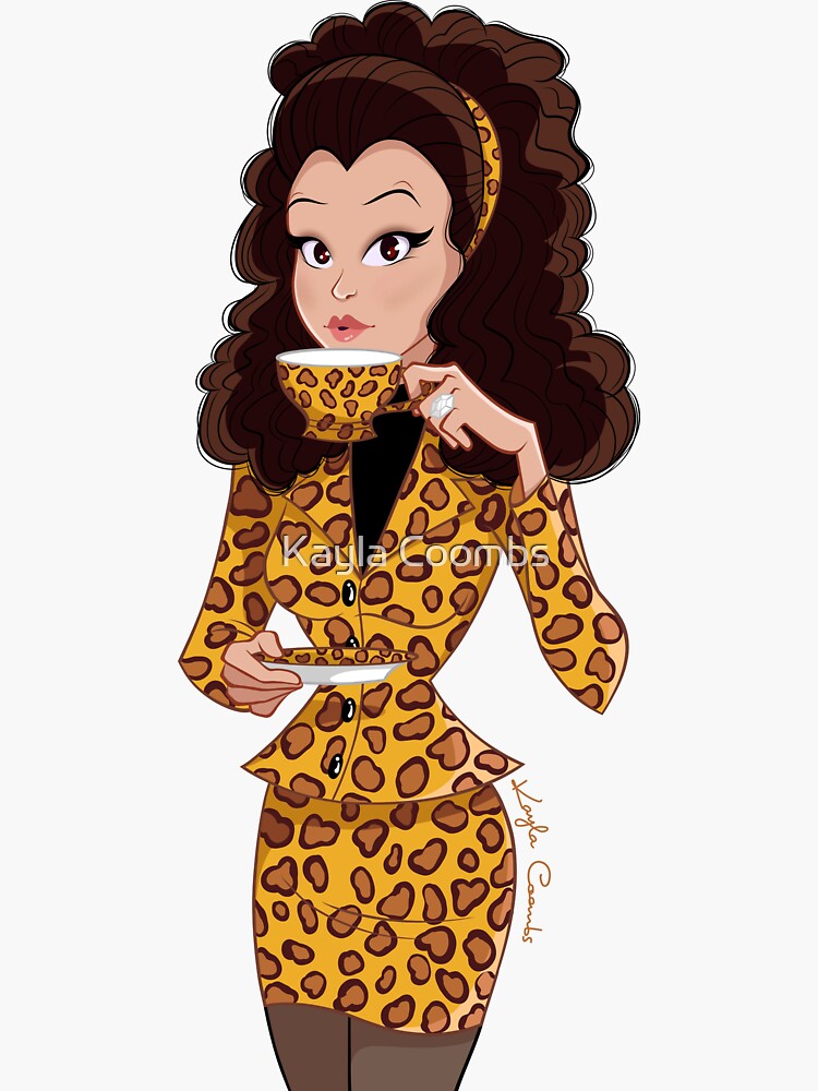 "Fran Fine Leopard Print" Sticker for Sale by Kayla Coombs | Redbubble