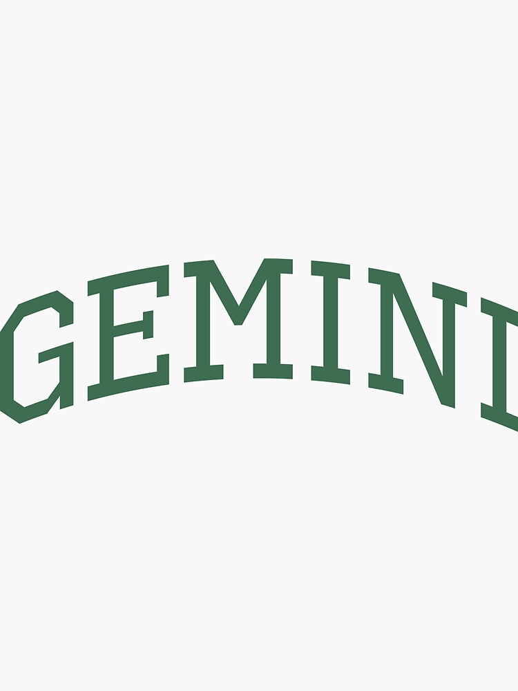 "Gemini Astrology Zodiac Sign Varsity Letters" Sticker for Sale by ...