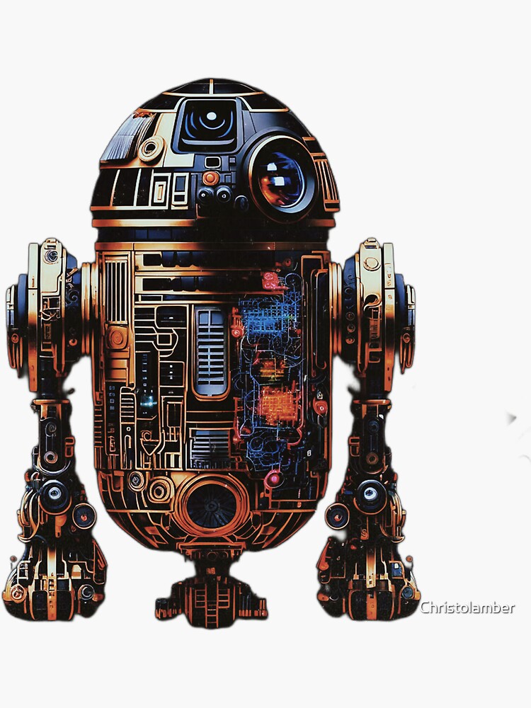 "Anatomy of an astromech droid #4" Sticker for Sale by Christolamber ...