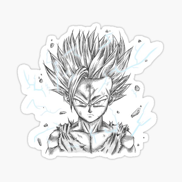 "Gohan SSJ2 by Simonpdv" Sticker for Sale by SimonPdv | Redbubble