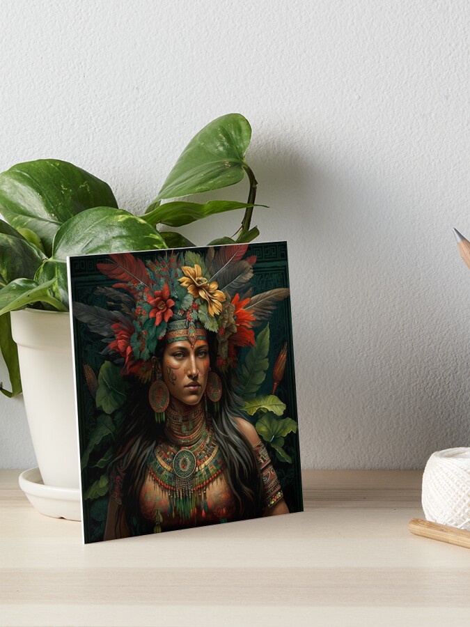 "Xochiquetzal Aztec Goddess of Flowers" Art Board Print for Sale by ...