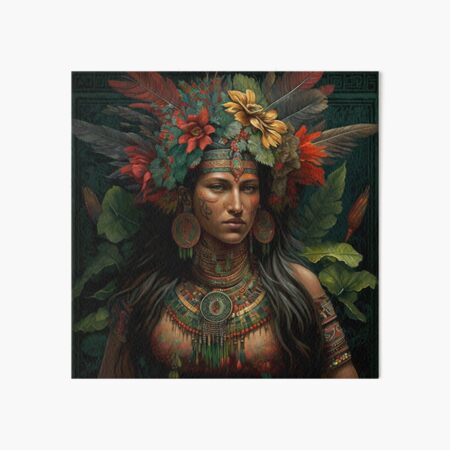 "Xochiquetzal Aztec Goddess of Flowers" Art Board Print for Sale by ...