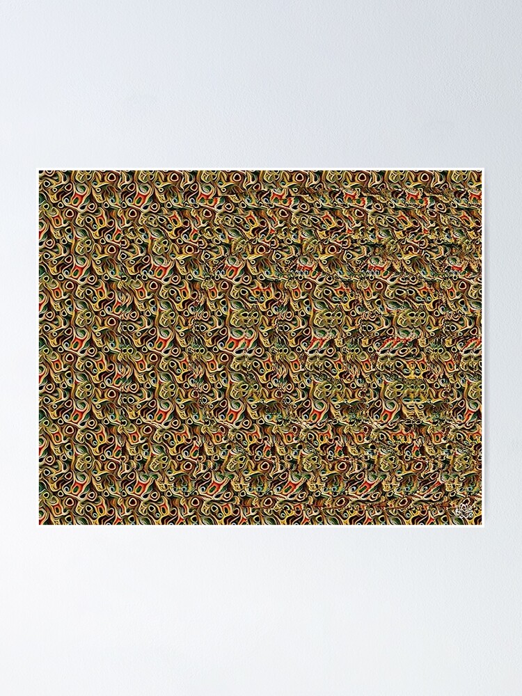 "The letter G Stereogram" Poster for Sale by JMarP | Redbubble