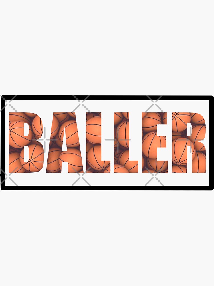 "BALLER" Sticker for Sale by GeekPopDesigns | Redbubble