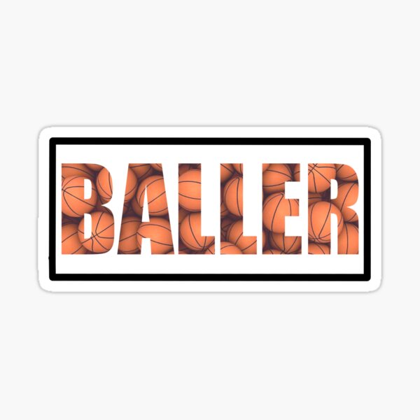 "BALLER" Sticker for Sale by GeekPopDesigns | Redbubble